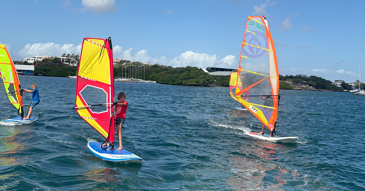 Discover Windsurfing: Kids Special at Surfspot Curacao